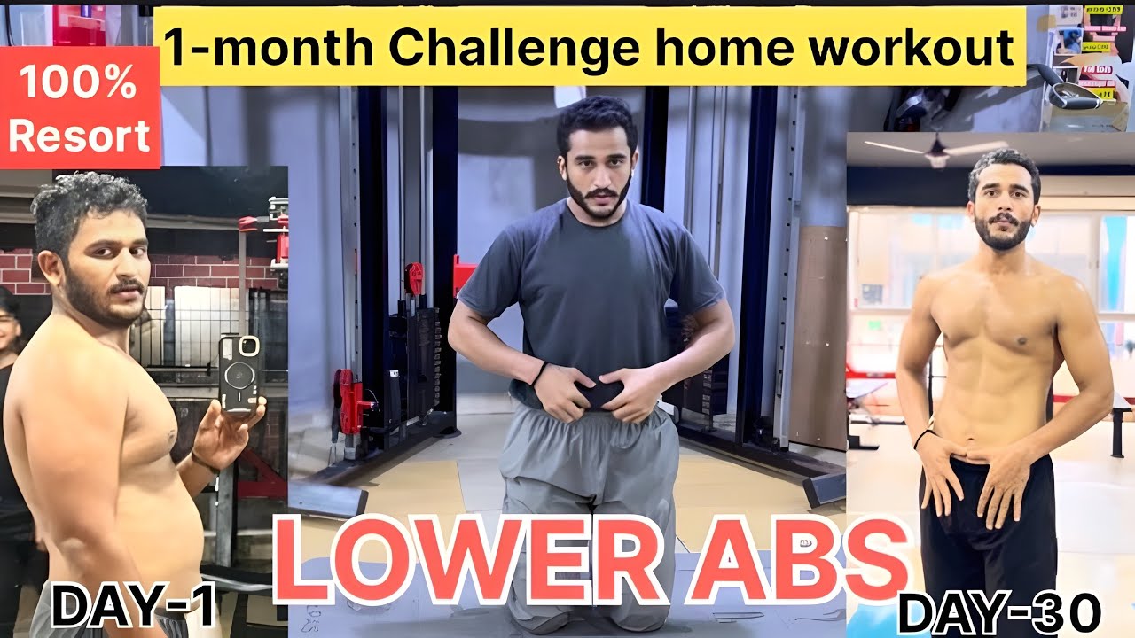 🔥 4 Min Home LOWER ABS Workout | Get Your Lower Abs to Show Fast ...