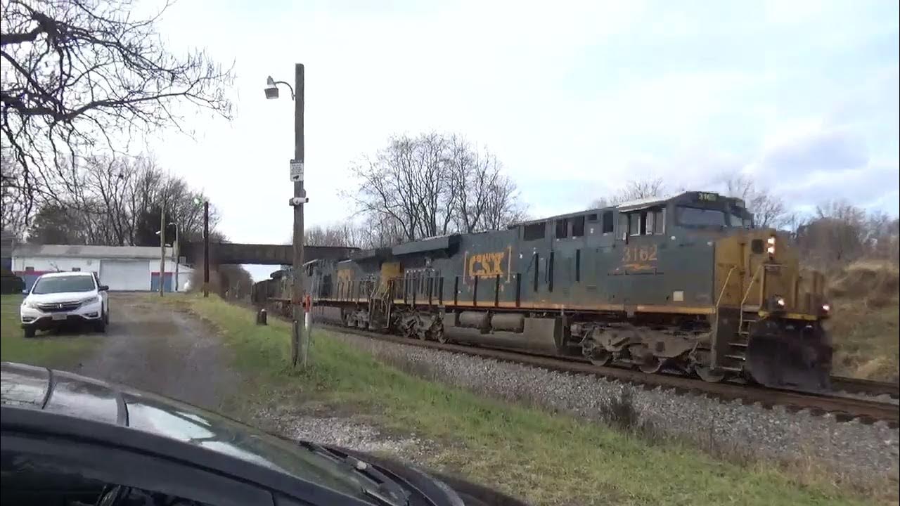 #17264 CSX C743-15 Empty loaded train with a great crew & NS Mix ...