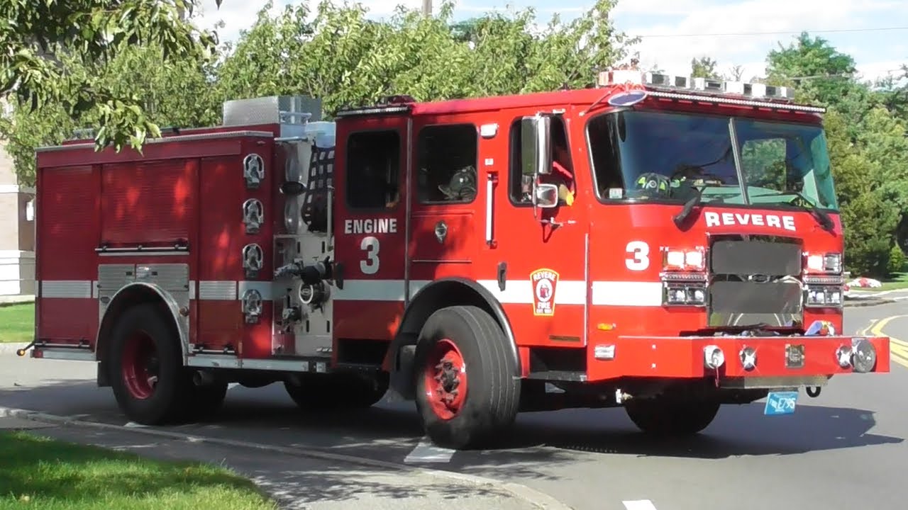 Revere, MA Fire Department Engine 3 Repsonding - YouTube