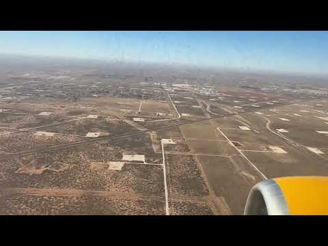 Landing in Landman oil country Midland Odessa Airport