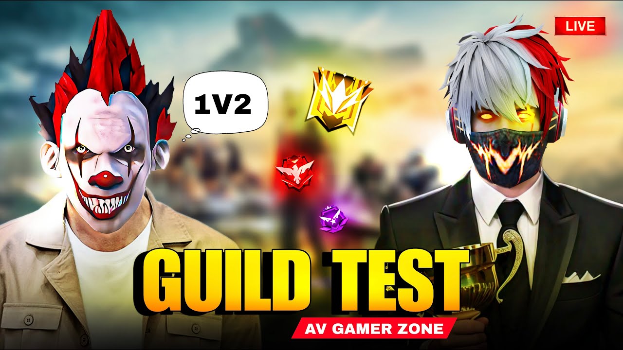 🛑LIVE GUILD TEST 1VS2 / FF LIVE | ff live guild 🥵 / FREE FIRE LIVE |😺 # ...