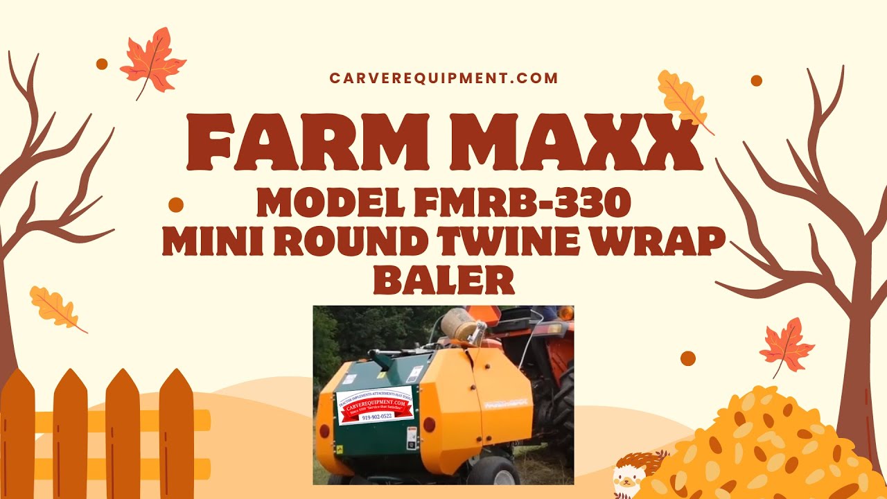 Fall Sale- Farm Maxx Mini Baler - YouTube
