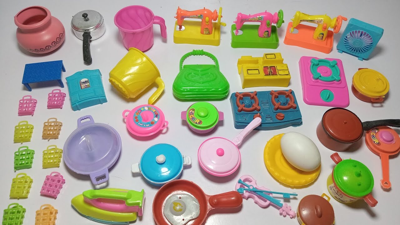 Diy unboxing mini kitchen set _4 minutes satisfying with unboxing hello ...
