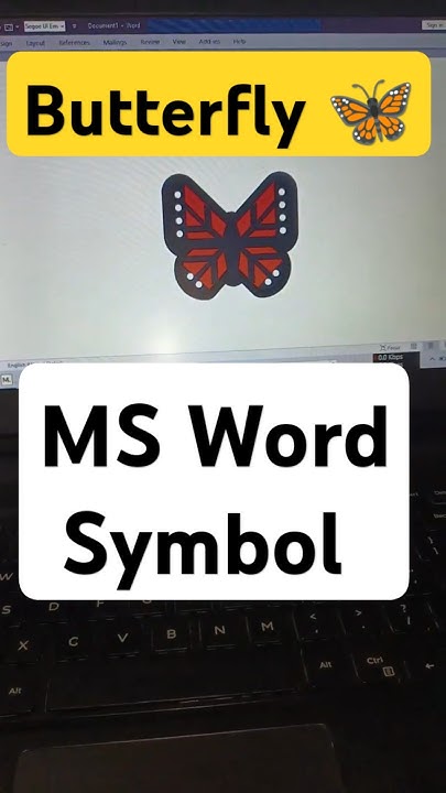 🦋MS Word Symbol for Butterfly || Computer Shortcut keys|| #computer #shorts #trending # ...