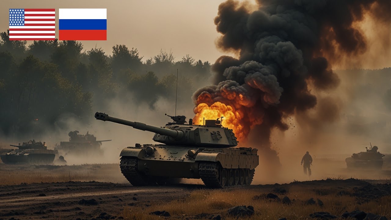 3 Minutes Ago! Russian T-90 Tank Convoy Intercepted by US M1 Abrams ...