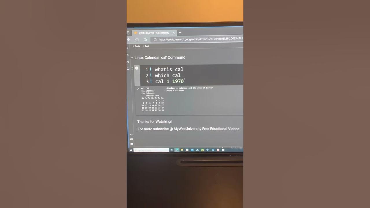 The Linux Calendar ‘cal’ command with examples - YouTube