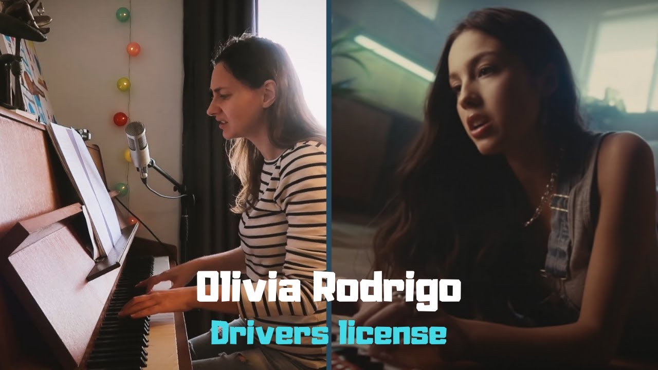 Drivers license - Olivia Rodrigo (piano cover + traduction française ...