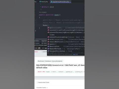 Laravel strict mode Part 3 #shorts - YouTube