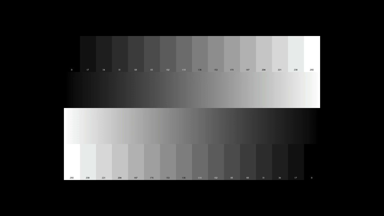 Test Pattern Gray Scale - YouTube