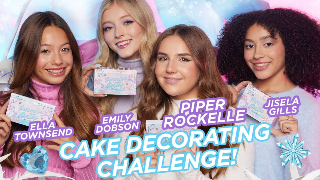 CAKE DECORATING CHALLENGE with Piper Rockelle, Emily Dobson, Jisela ...
