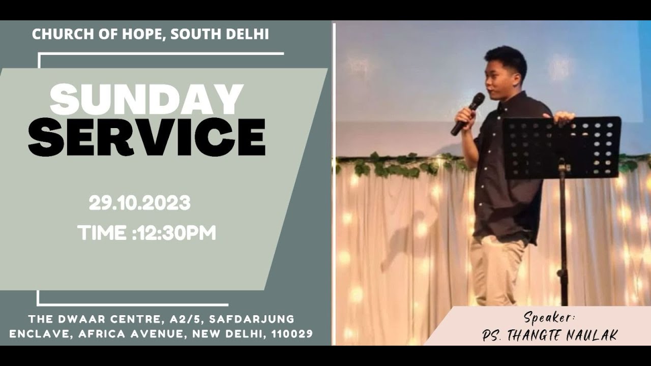 CHURCH OF HOPE | SUNDAY SERVICE SOUTH | 29 OCTOBER 2023 - YouTube