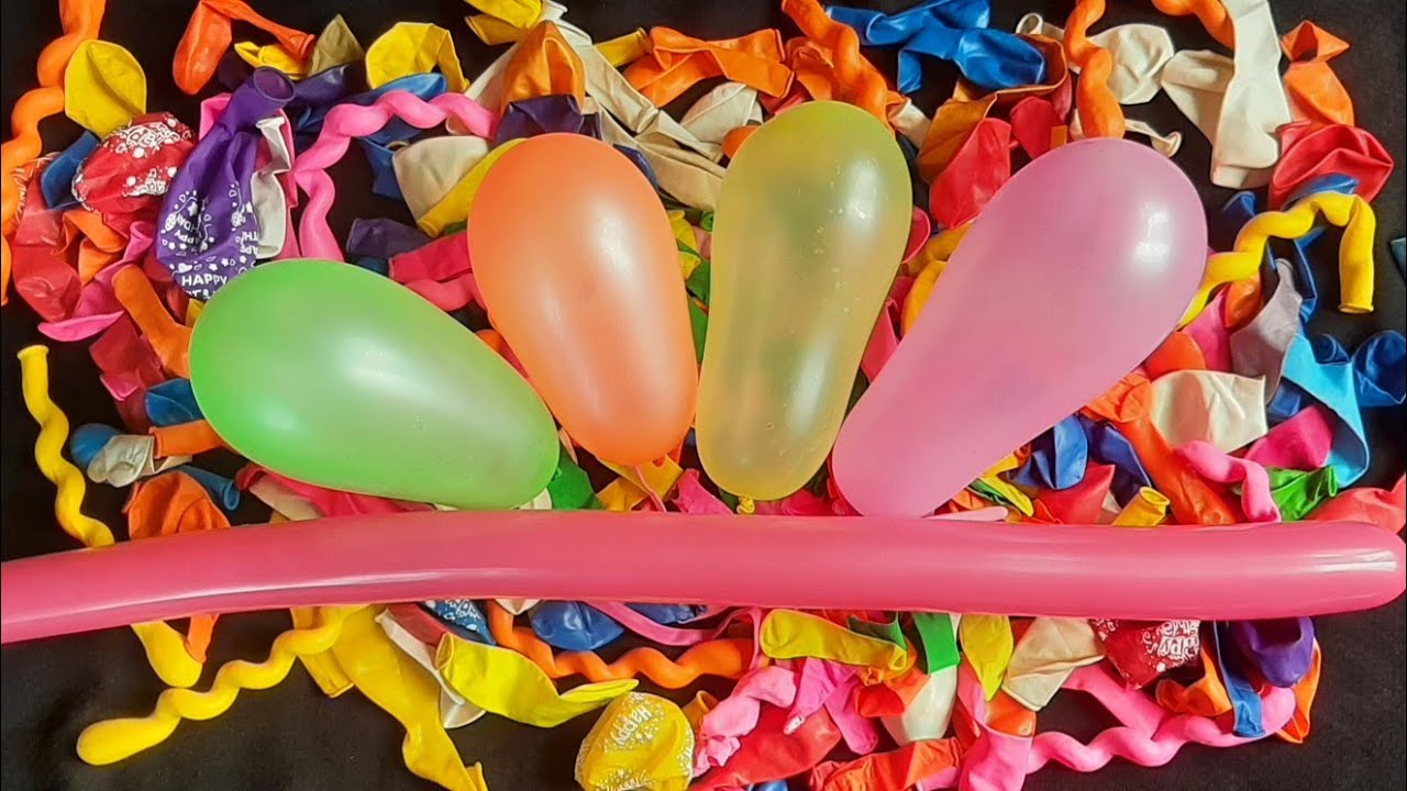 Popping fun with lots of colorful mini balloons and stick balloons ...