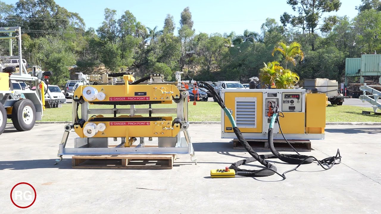 20kN (Side Mount) Cable Pusher Demo - YouTube