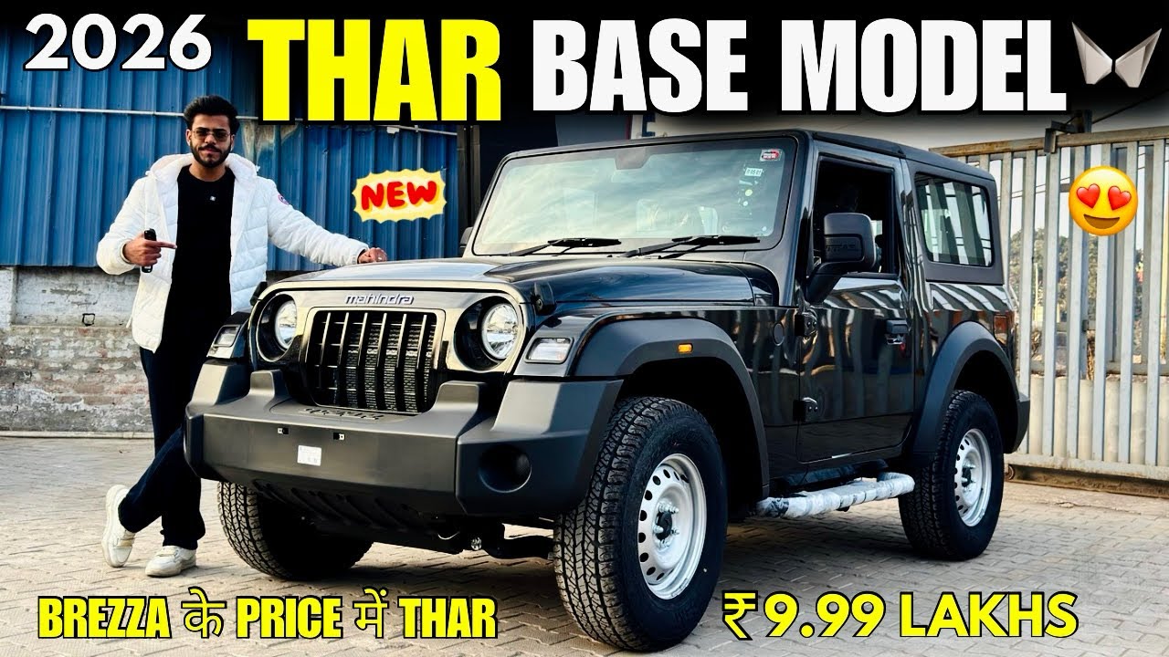 Mahindra Thar AX Base Model Detailed Review Thar AX Diesel Manual RWD ...