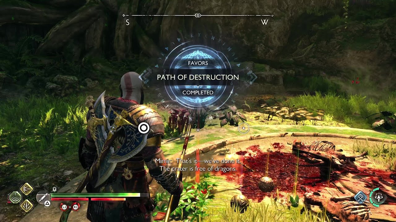 God Of War Ragnarok Path of Destruction Favor The Jungle Vanaheim - YouTube