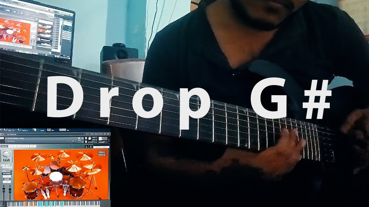 DROP G# RIFF IDEA on Jackson 7 String JS22-7 Modern Metal - YouTube