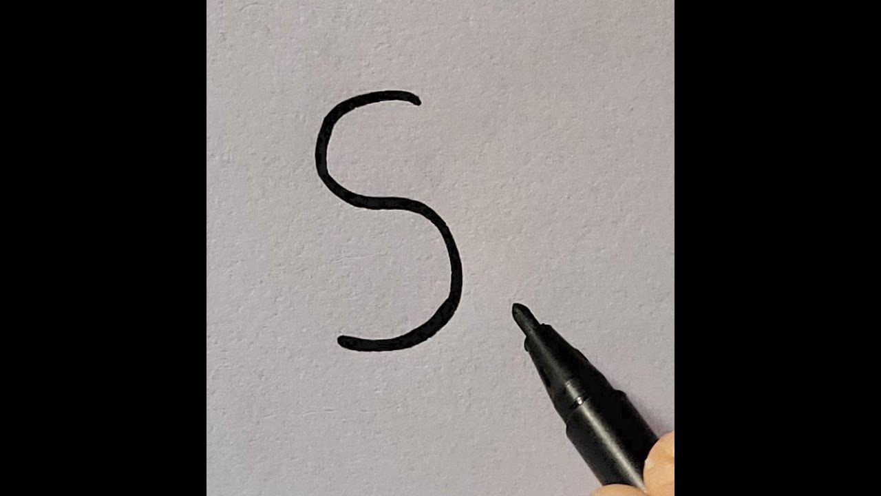 Bird drawing from letter S | easy bird drawing - YouTube