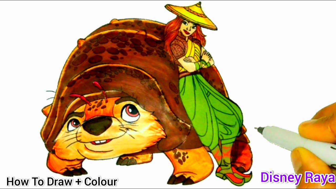 How To Draw Raya From Raya And The Last Dragon 2021 Movie 🎥 | Latest ...