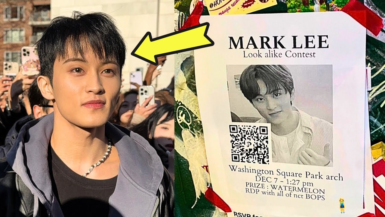 NCT Mark Lee attends his own Look Alike Contest in New York - YouTube