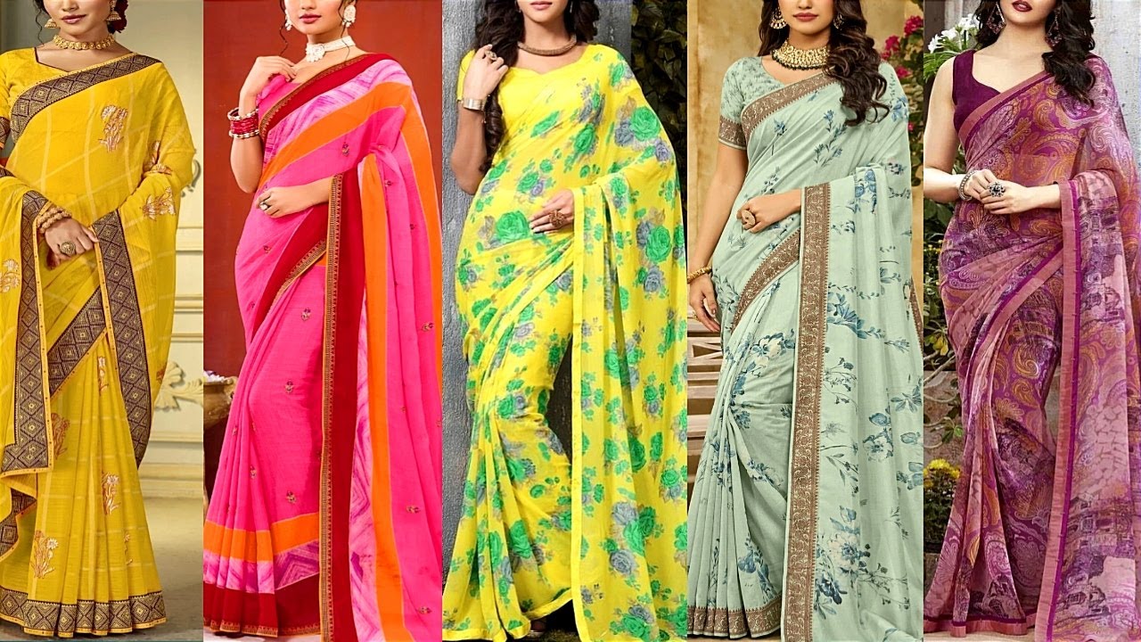 Beautiful Saree Design 🌷 Saree Design 🌷 Party Wear Saree 🌿 Daily Use ...