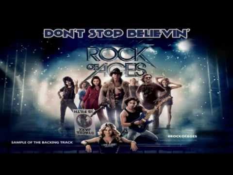 Don't stop believin' Rock of ages Backing track karaoke instrumental ...
