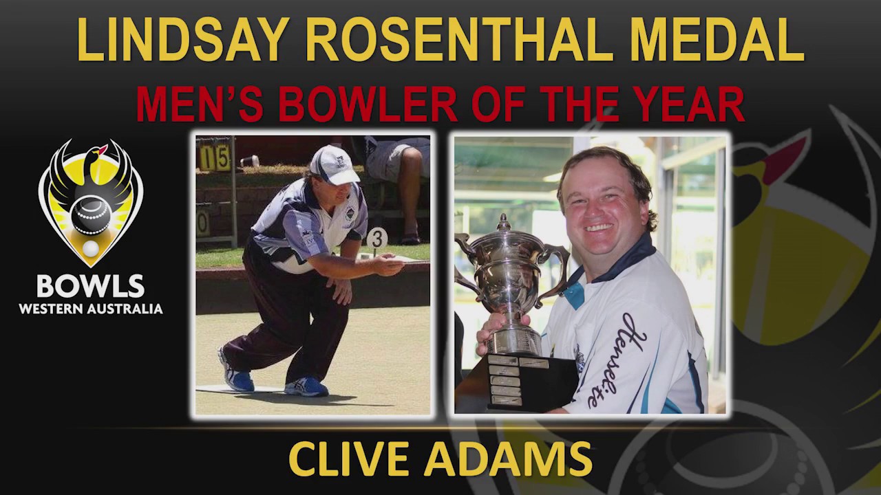 Rosenthal Medal Men's Bowler of the Year Clive Adams - YouTube