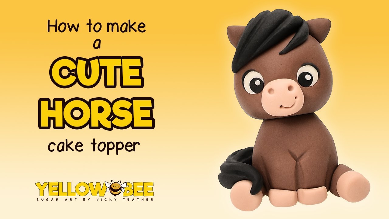 How To Model A Horse Cake Topper | Sugarcraft | Tutorial | Fondant ...
