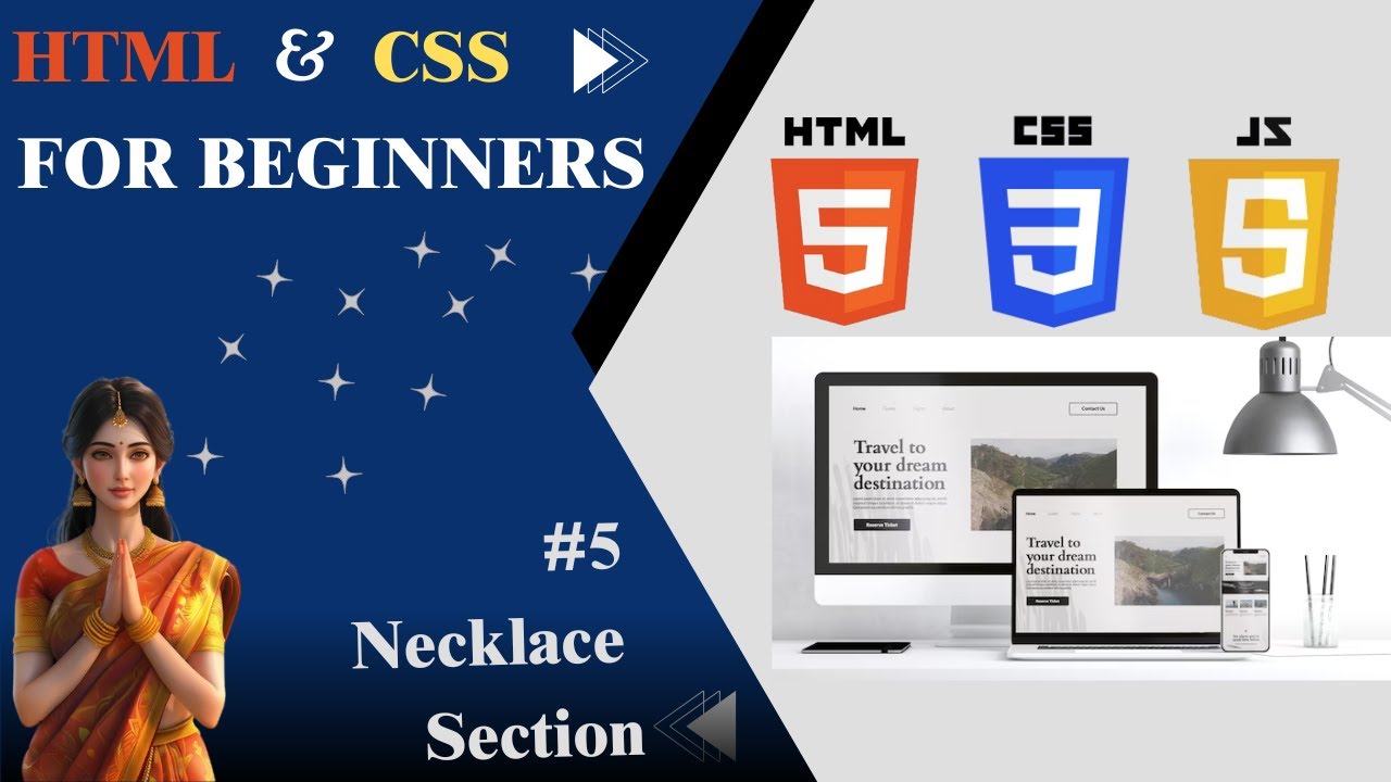 Create a Stunning Necklace Section💎| Fully Responsive Jewellery Website ...