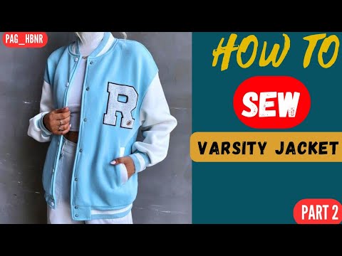 SEWING VARSITY JACKET LIKE A PRO #sew #sewing #jacket - YouTube