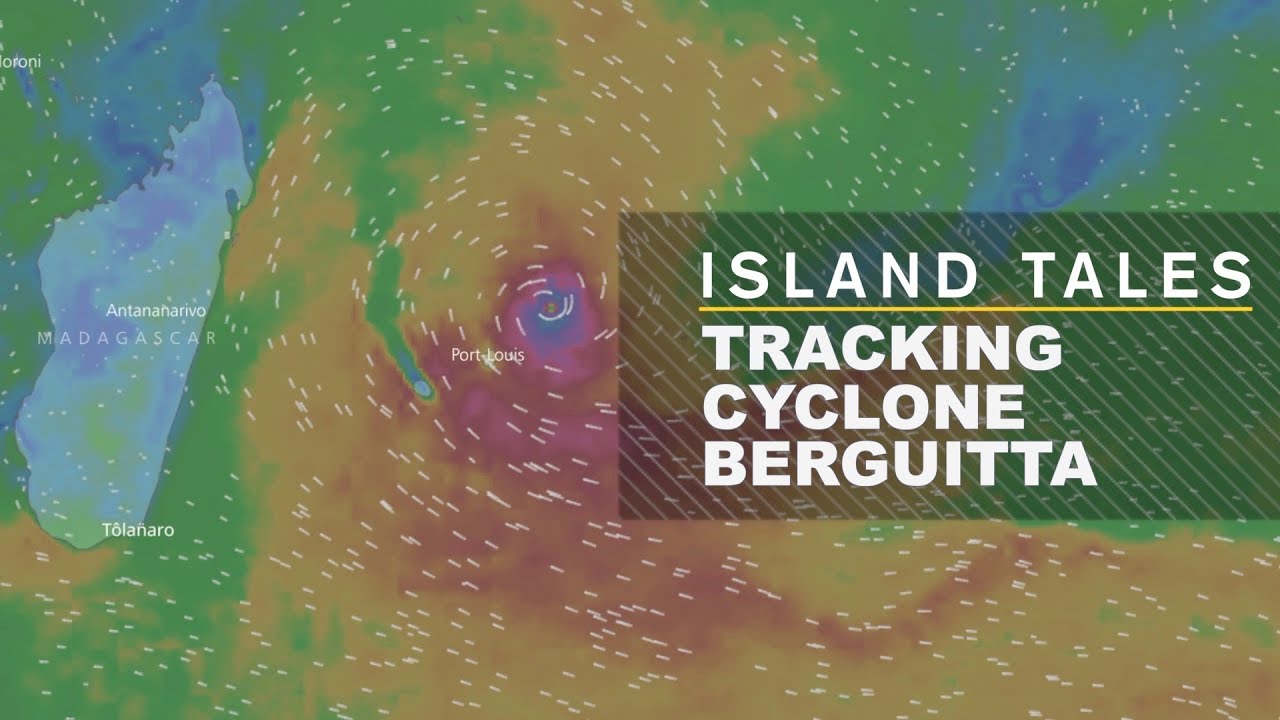 TRACKING CYCLONE BERGUITTA - YouTube