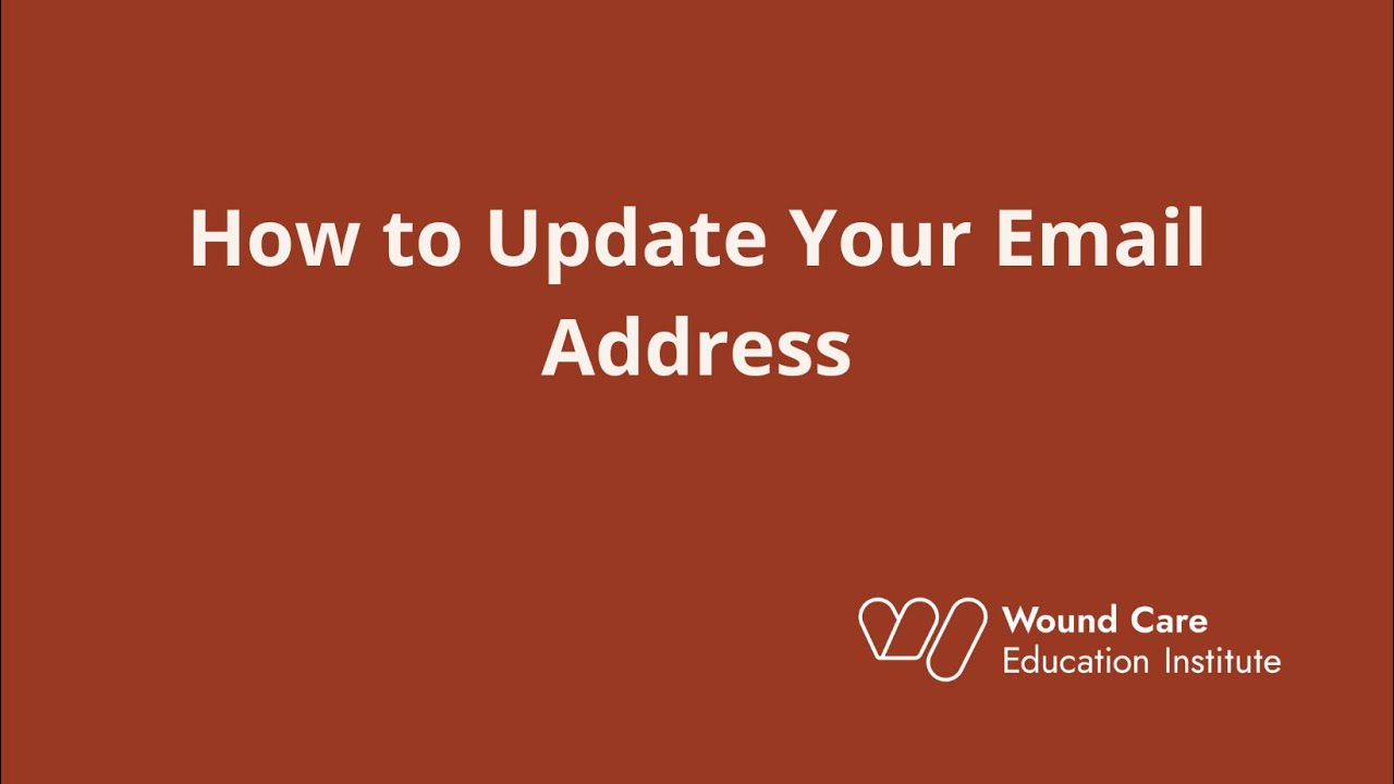 Updating Your Email Address - YouTube