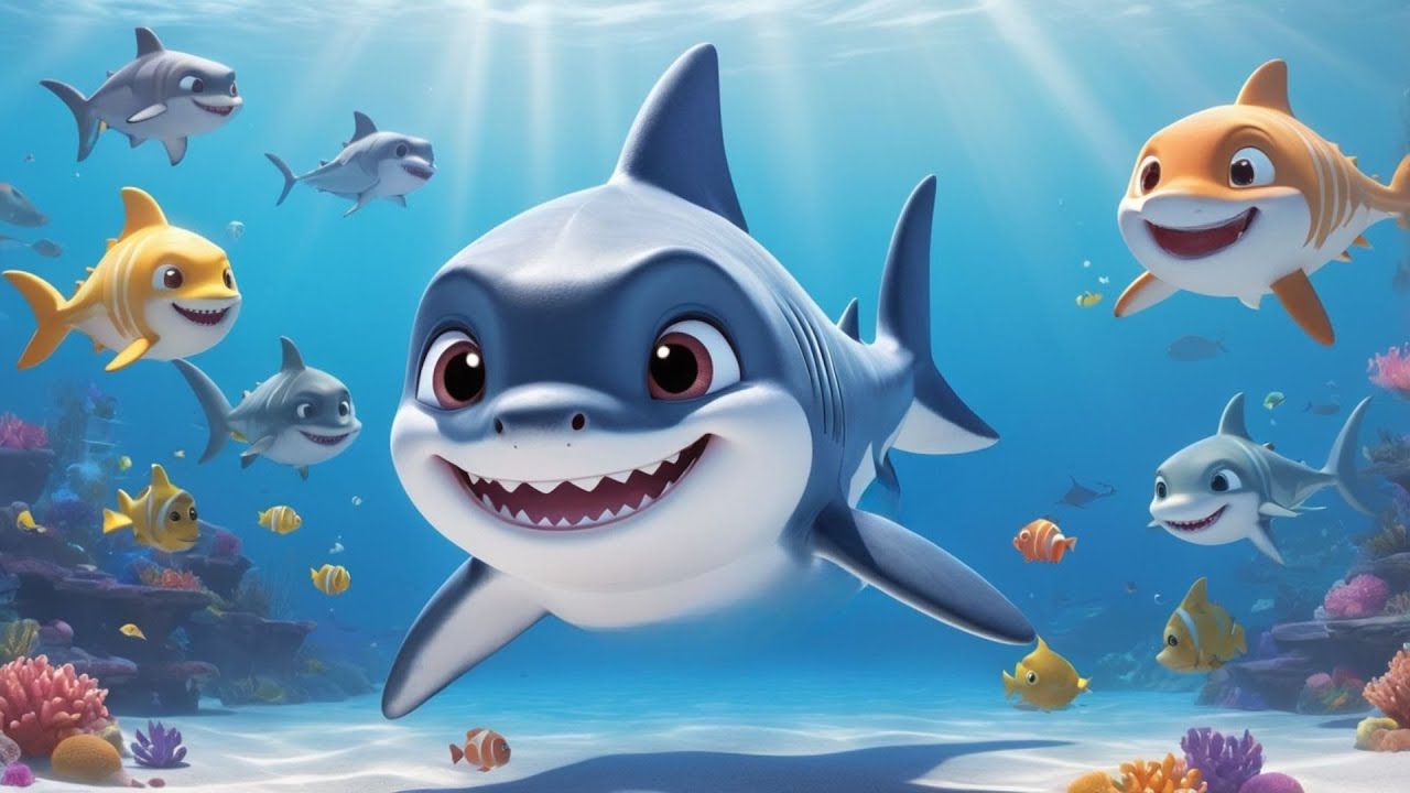 Baby Shark Dance| Little Sharky| Nursery Rhymes & Kids Songs - YouTube