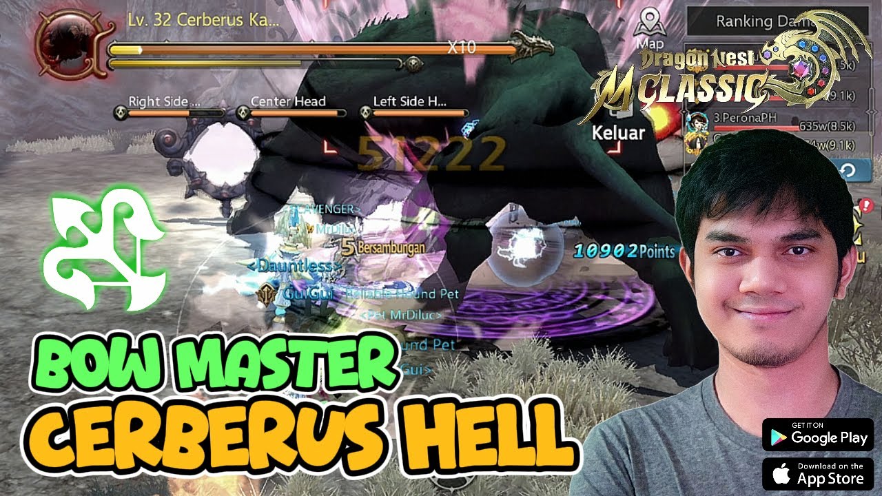 CERBERUS HELL | POV BOW MASTER PHYSICAL | FULL STAGE - DRAGON NEST M ...