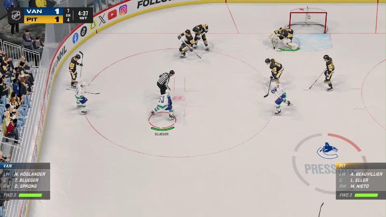 NHL 25 Vancouver Canucks - YouTube