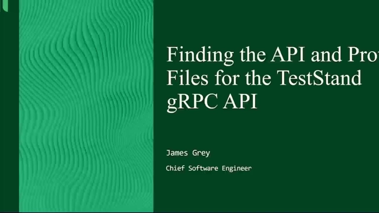 Overview Of The TestStand GRPC API Technology Preview YouTube Overview Of The TestStand GRPC API Technology Preview YouTube