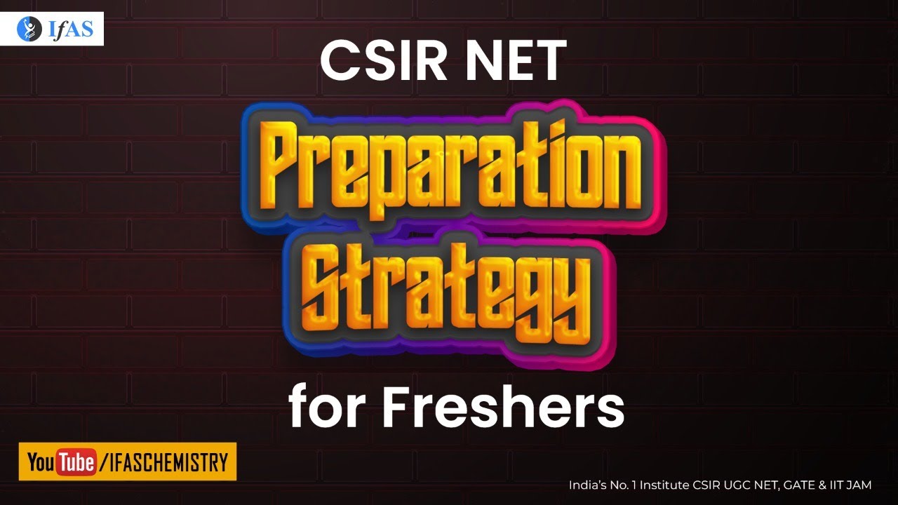 CSIR NET Chemical Science Preparation Strategy for Freshers - YouTube