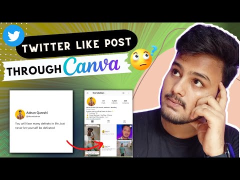 How To Edit Twitter Like Post Through Canva #canva - YouTube