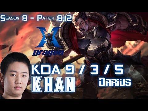 KZ Khan DARIUS vs RENEKTON Top - Patch 8.12 KR Ranked - YouTube