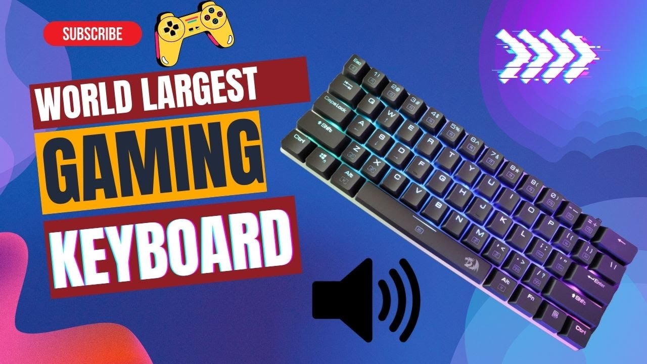 World Largest Mechanical Keyboard Sound/Type Test | Alien Redragon k605 ...