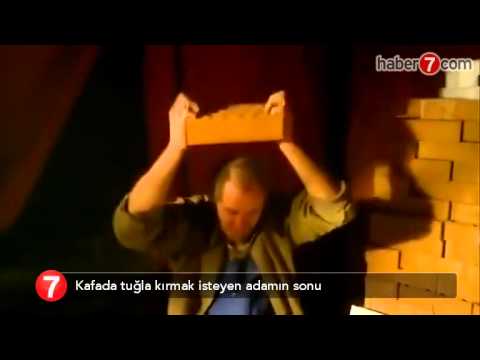 Kafada tuğla kırmak isteyen adamın hazin sonu