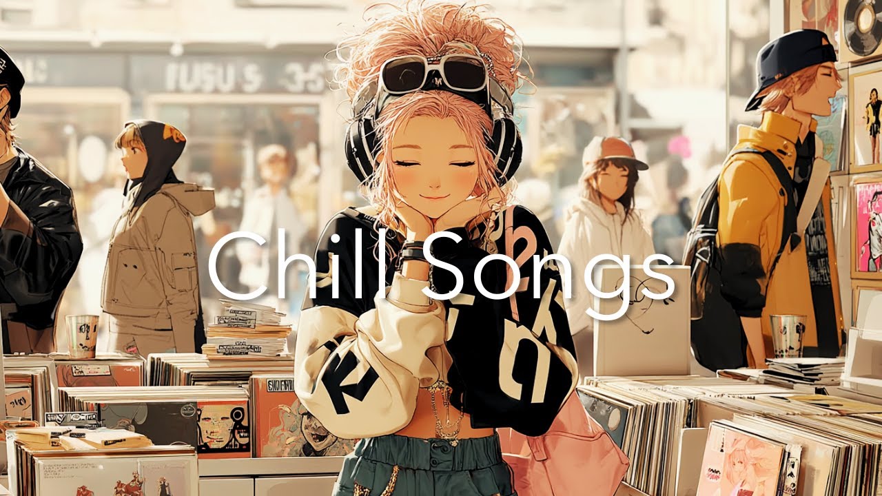 Mellow Music | Immersed in Chill Beats at a Record Shop on a Peaceful ...