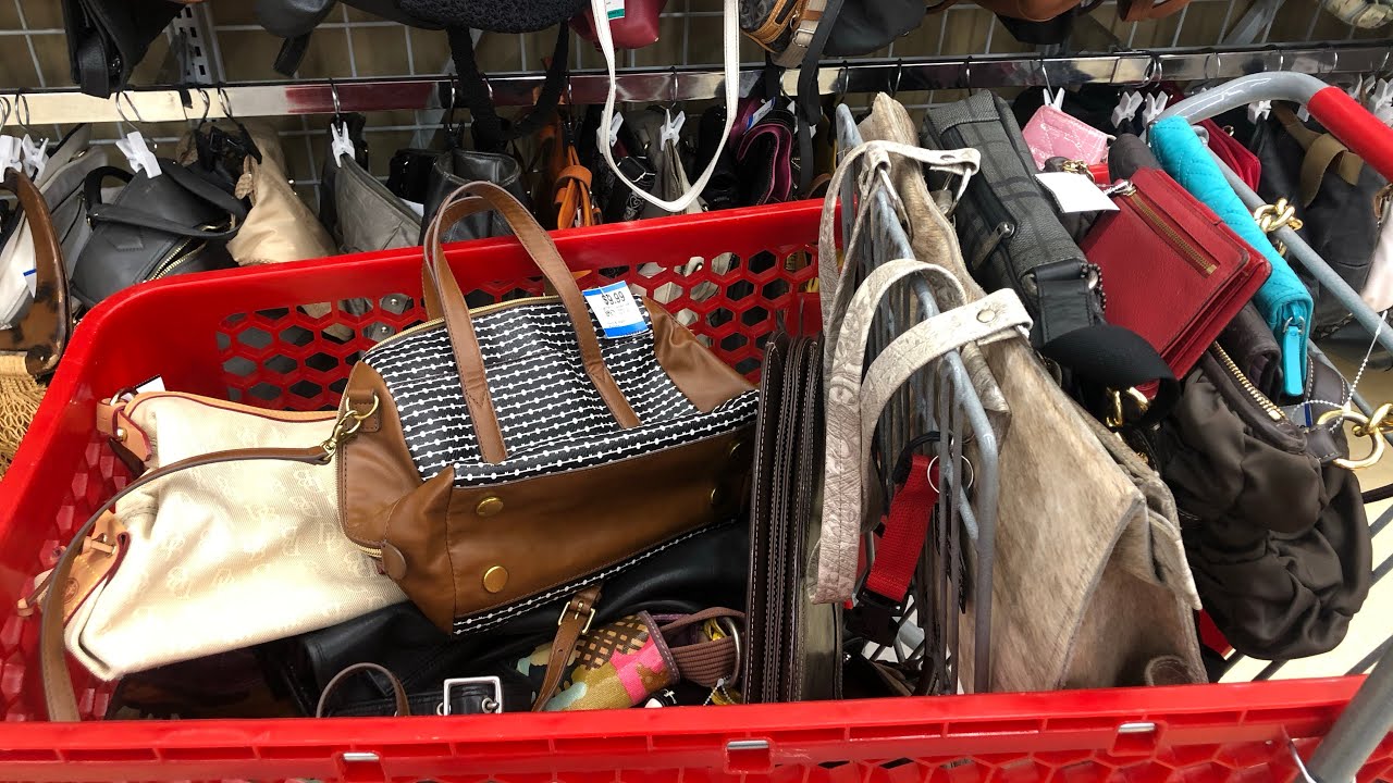 ENTIRE CART Full Of Thrifted DESIGNER PURSES For Sale! - YouTube