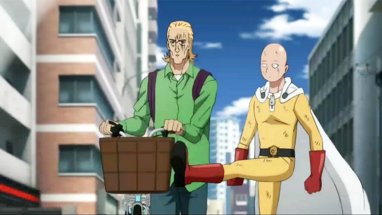 Garou Attacks King - Saitama Kicks Garou | One Punch Man - YouTube