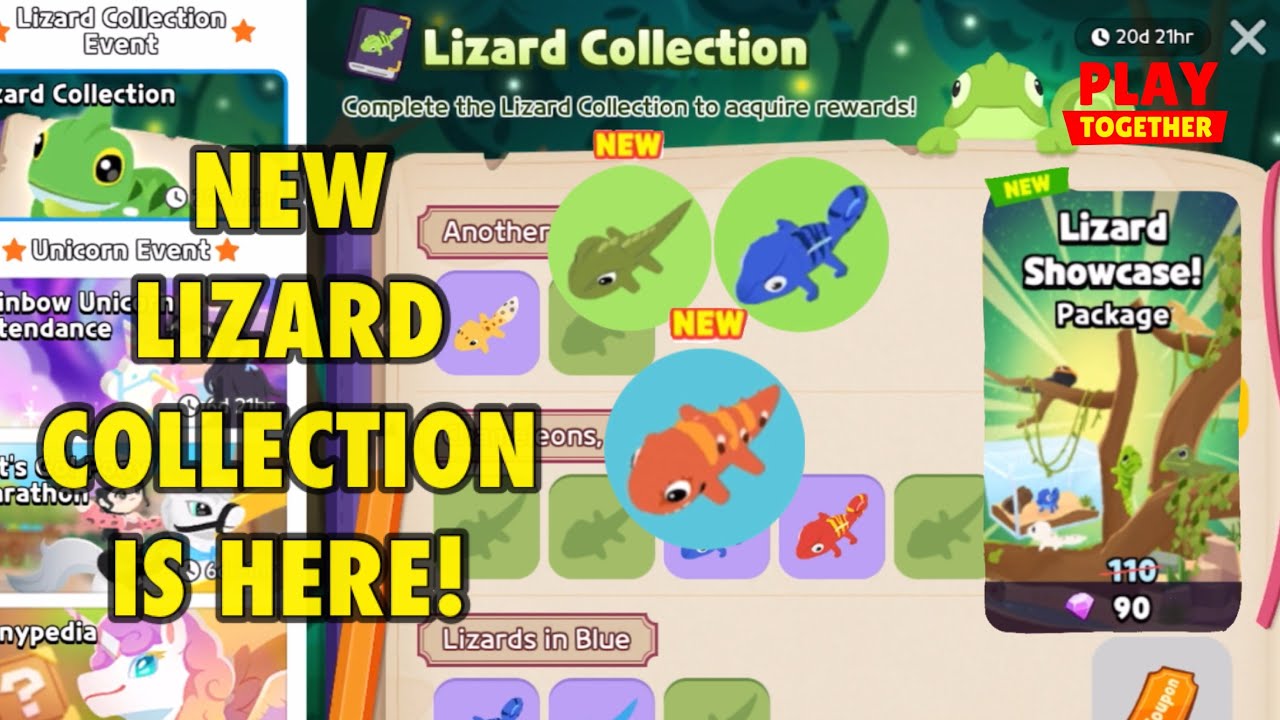 NEW LIZARD COLLECTION IS HERE! #haegin #playtogether - YouTube