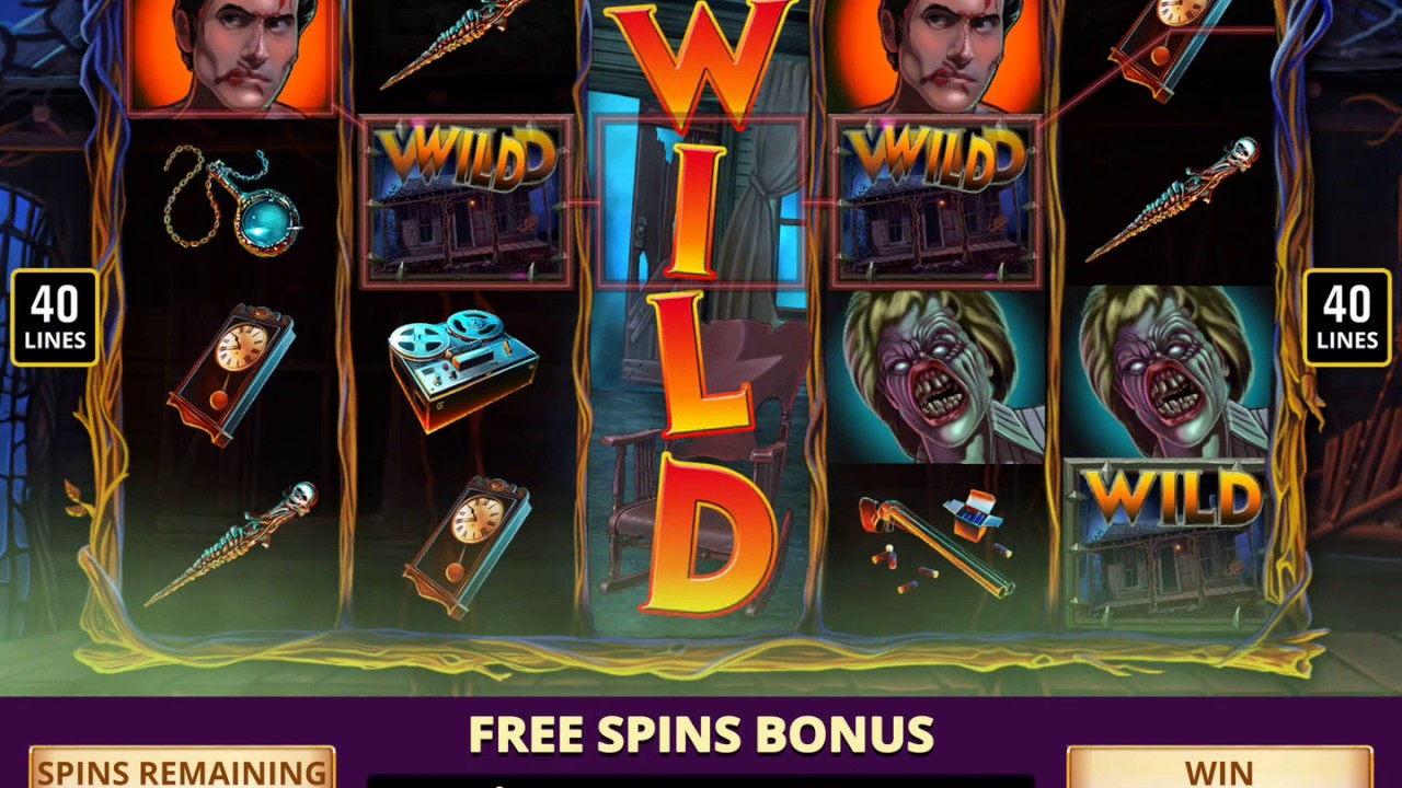 EVIL DEAD 2: DEAD BY DAWN Video Slot Game with a DEAD BY DAWN FREE SPIN ...