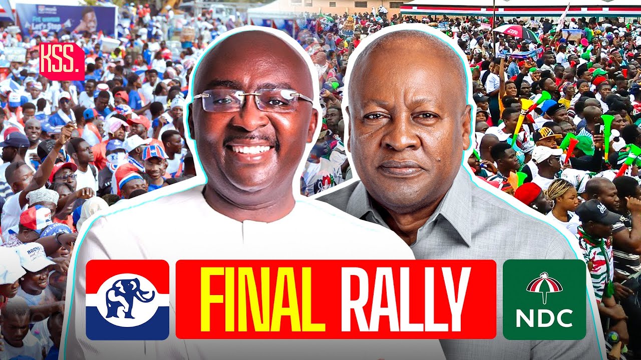 1 Day To Elections: NPP Final Rally Vs NDC Final Rally - YouTube