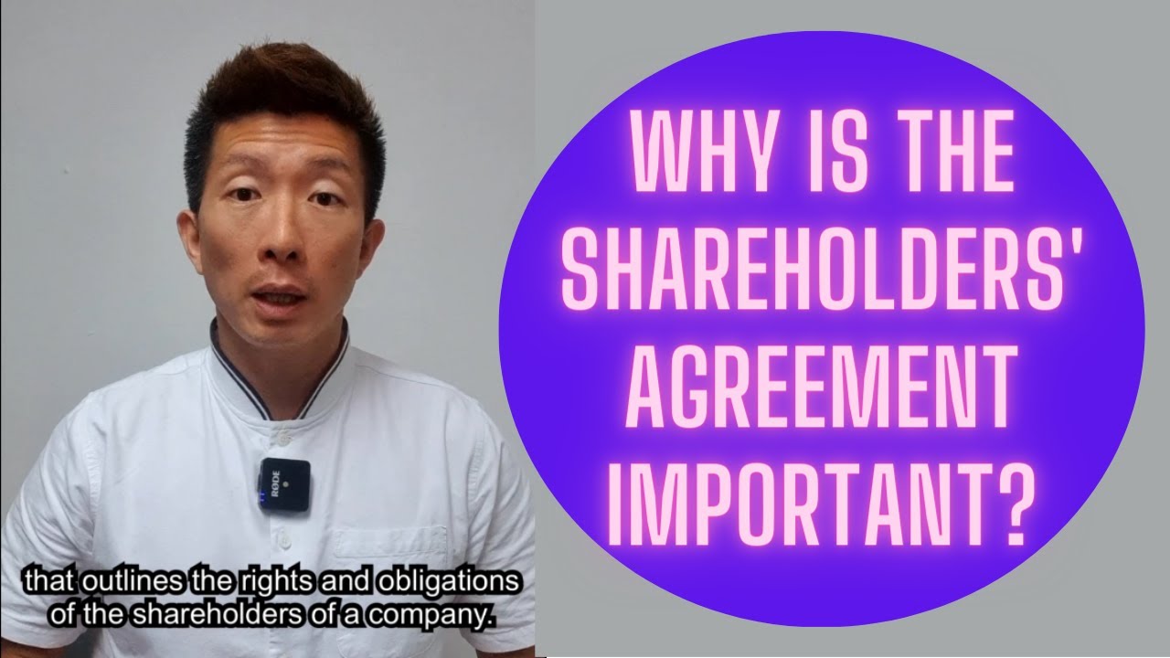 What is the importance of having a shareholders' agreement in place ...