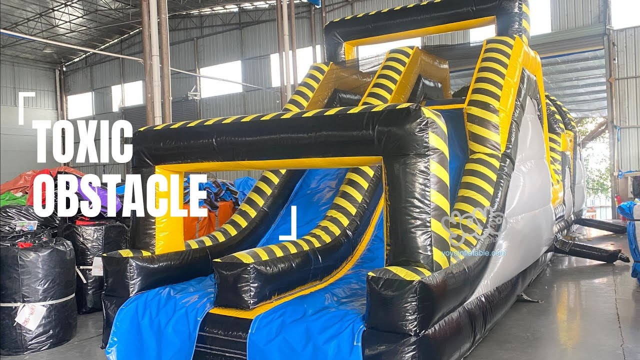 43ft Toxic Nuclear Obstacle Course YY-OB230848 | China Inflatable ...