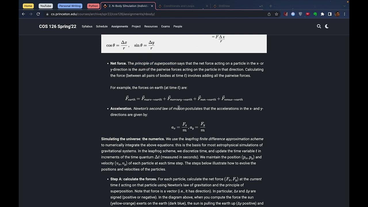 2D Physics Simulation using Java - YouTube
