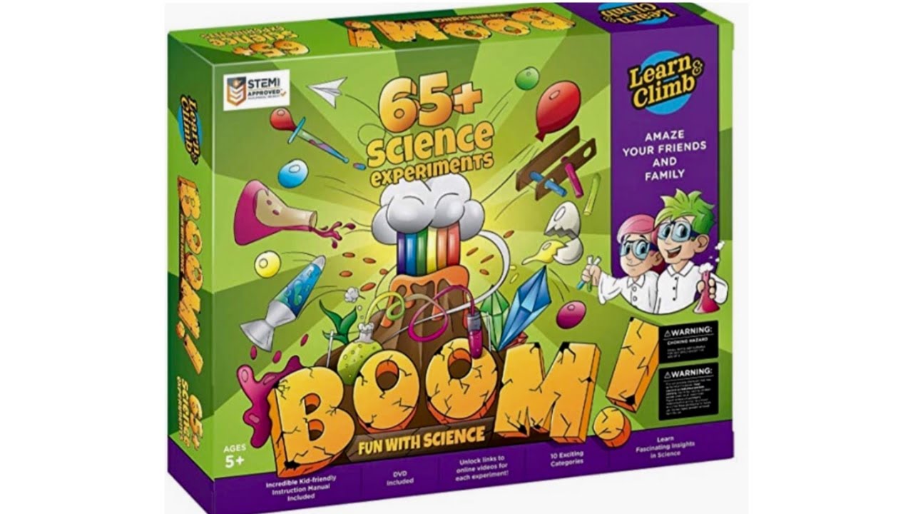 BOOM Science kit review.Learn & Climb Kids Science Kit - Over 60 ...